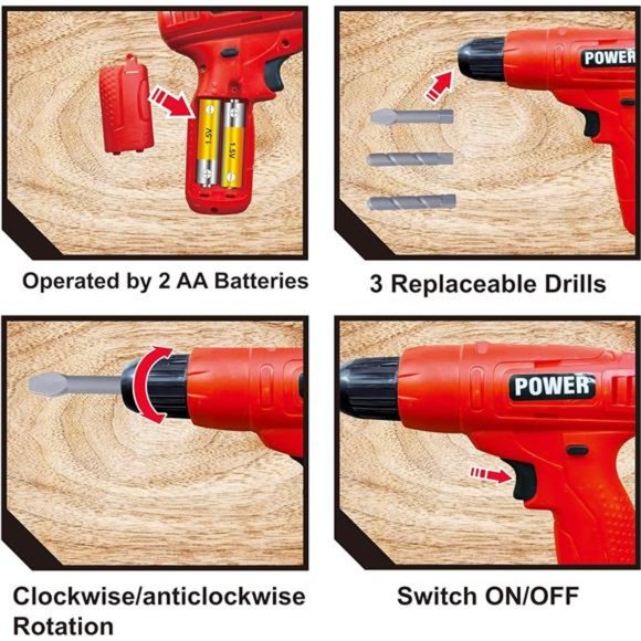 Toys | 26pcs Kid Tool Setpretend Play Toddler Tooltoy With Construction ...